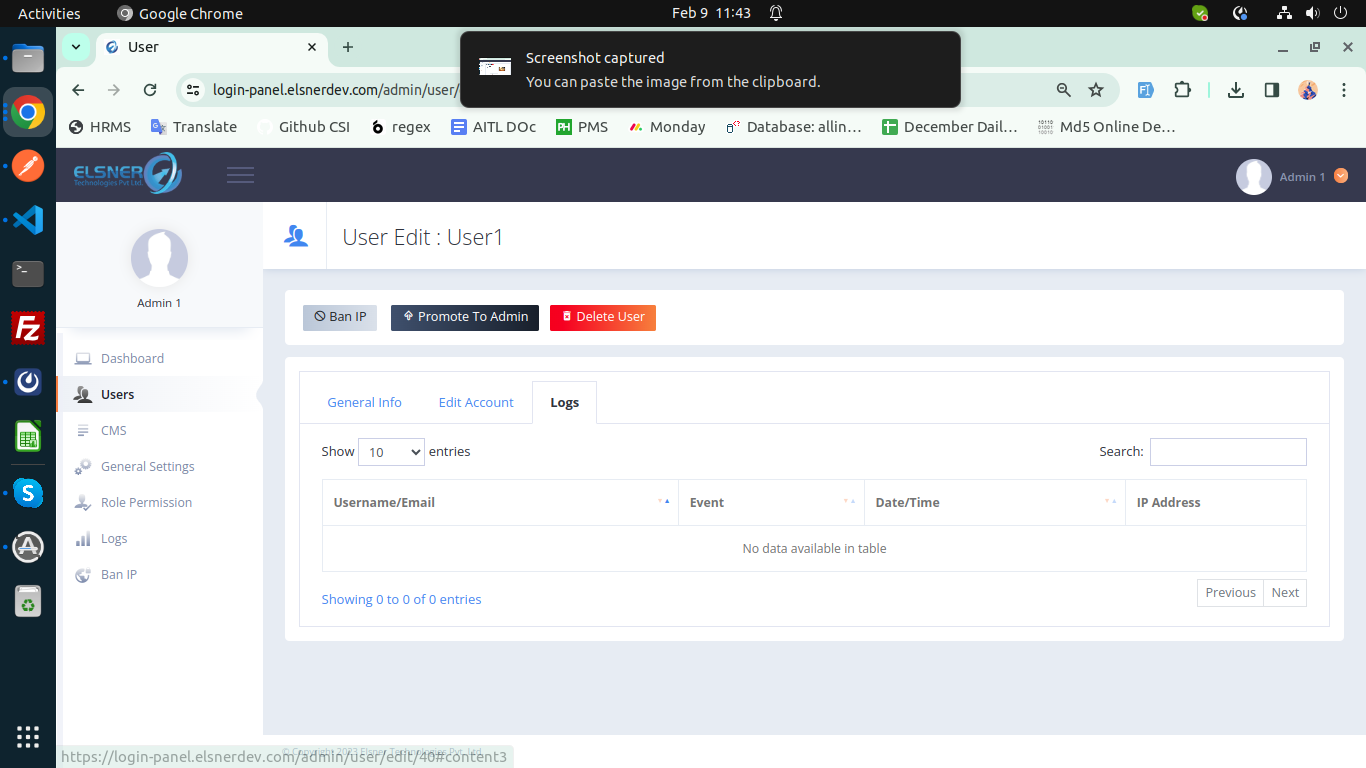 Login-Registration & User Management PHP Admin Panel by elsnertechnologies